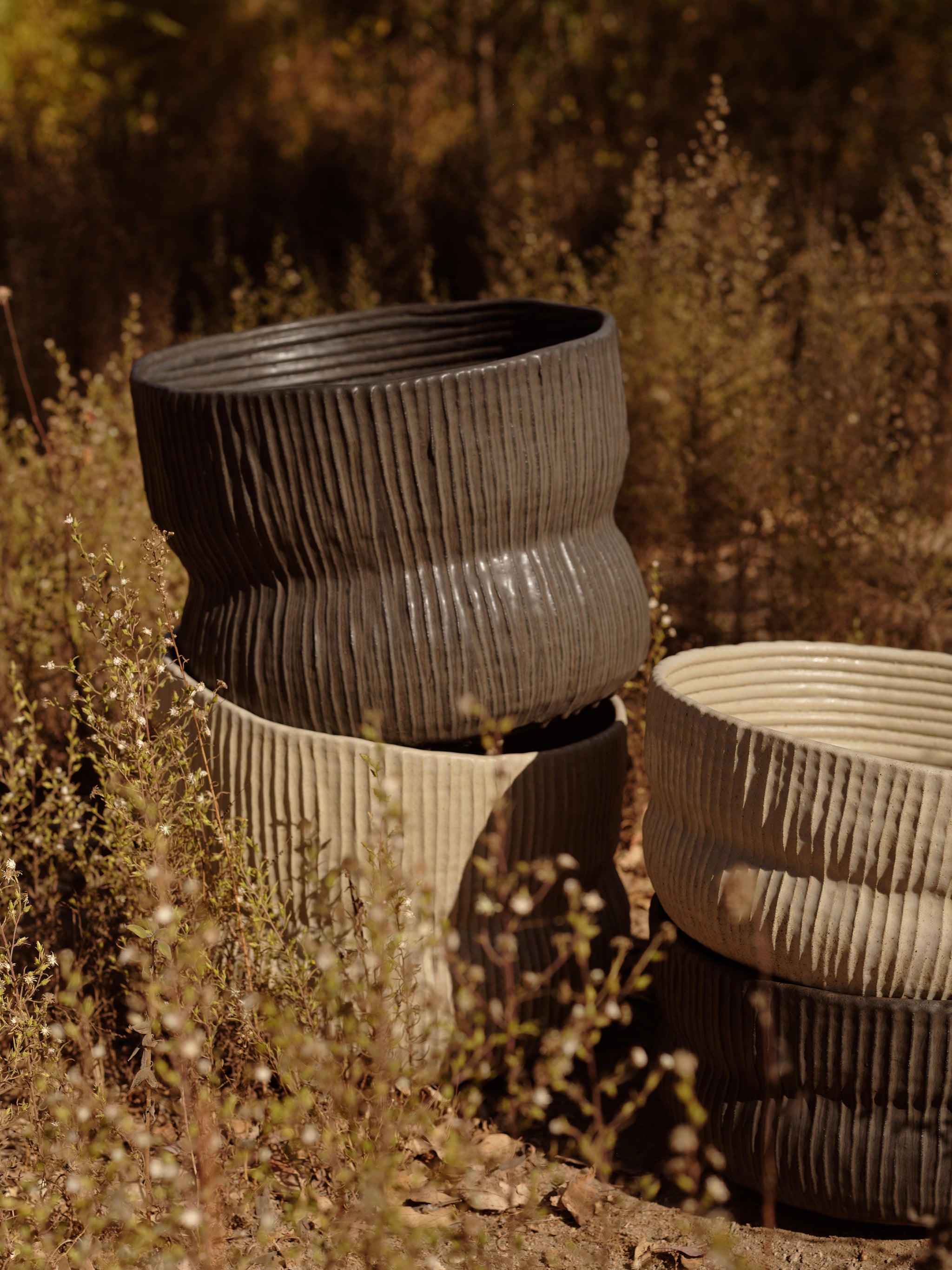 Raked Clay Planter – ORCA